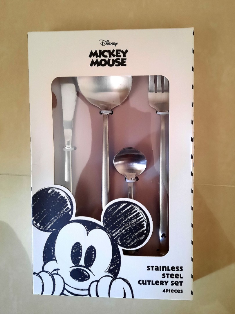 Disney Mickey Mouse Stainless Steel Cutlery Set, Furniture & Home ...