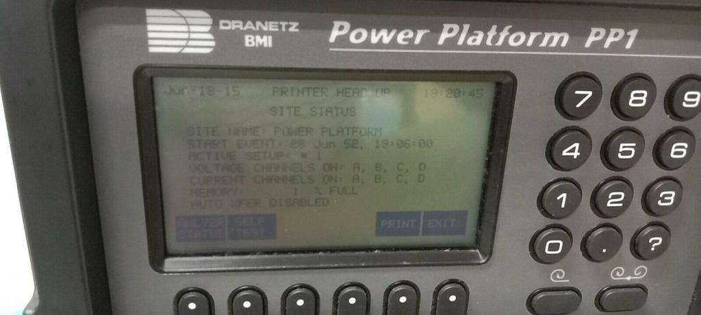 Dranetz BMI PP1/P Power Platform PP1 PQ Plus/E V3.2 Task Card Installed, Everything Else on ...