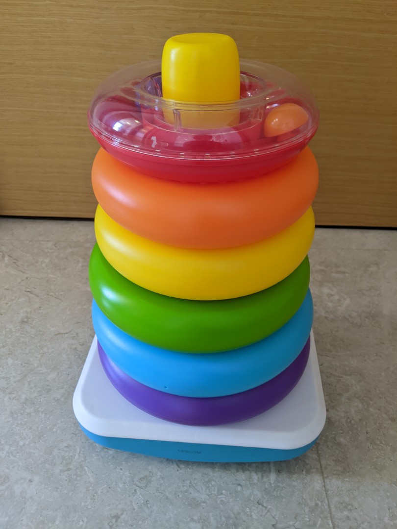 Fisher-Price Giant Rock-a-Stack stacking ring toy, Babies & Kids ...