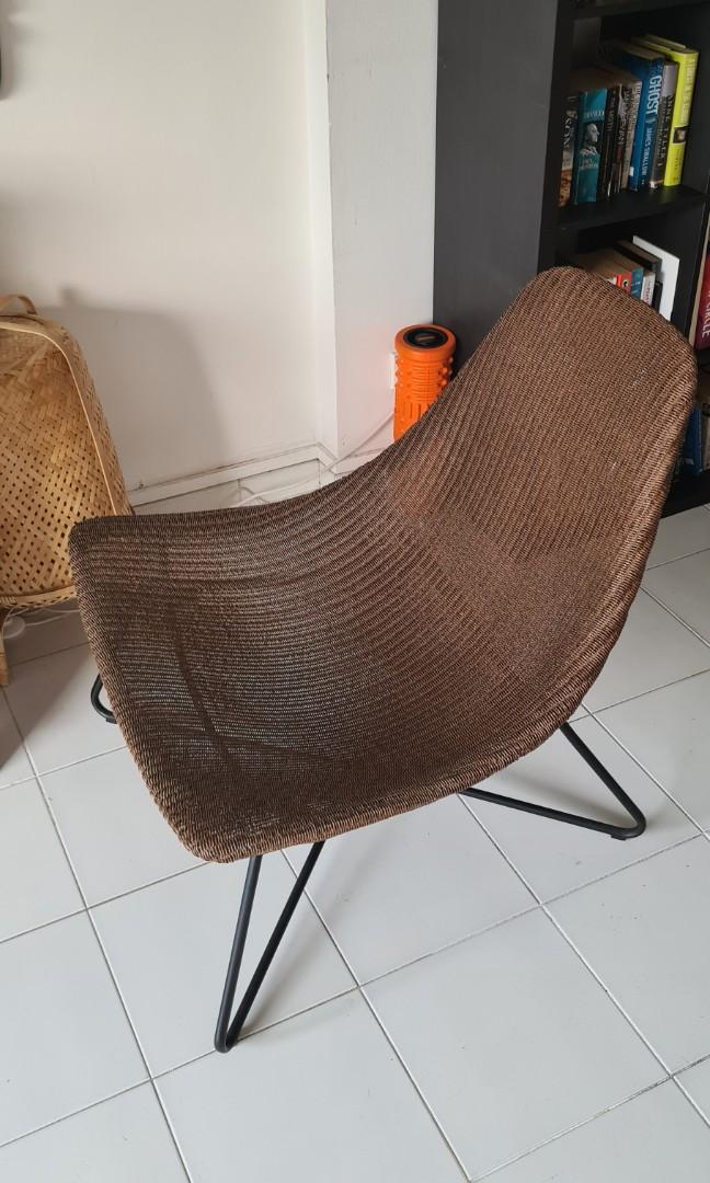 Ikea Rådviken Rattan armchair, Furniture & Home Living, Furniture ...