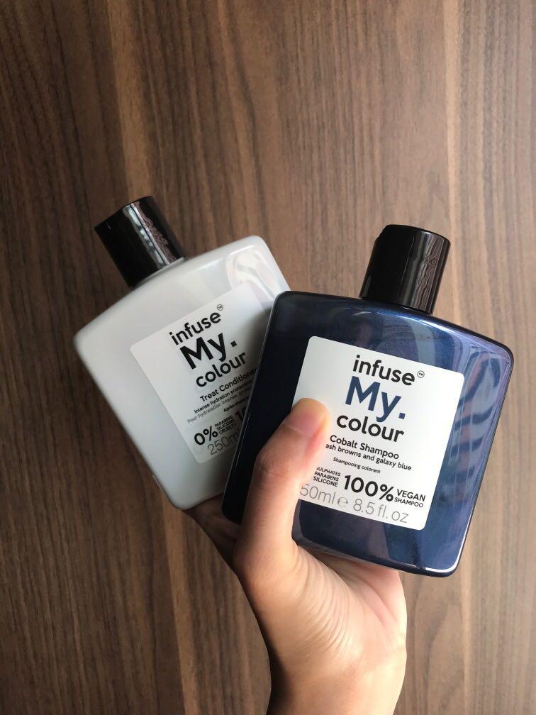 Infuse my Colour Cobalt Blue Shampoo and Treatment Conditioner, Beauty ...