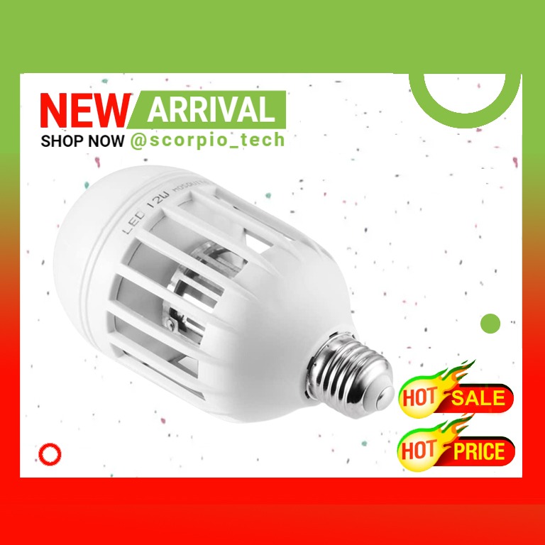 J4 ONEVER Mosquito Killer Lamp, 12W E27 LED Electric Fly Insect Trap ...