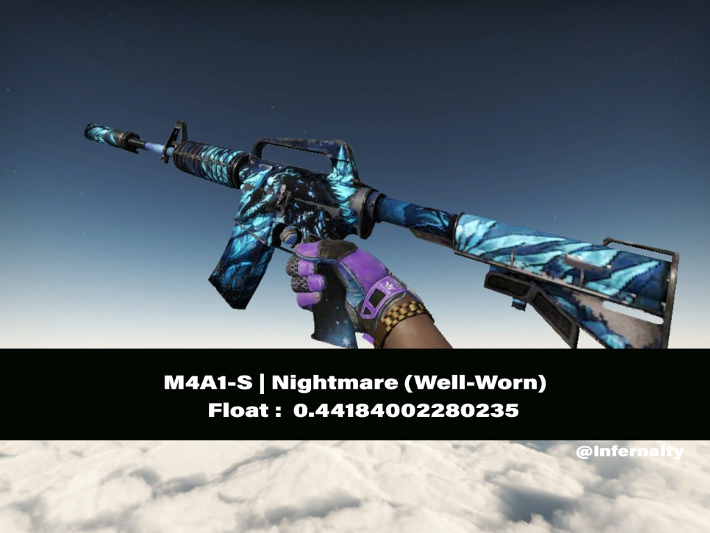 M4A1-S Nightmare WW CSGO SKINS KNIVES, Video Gaming, Gaming Accessories ...