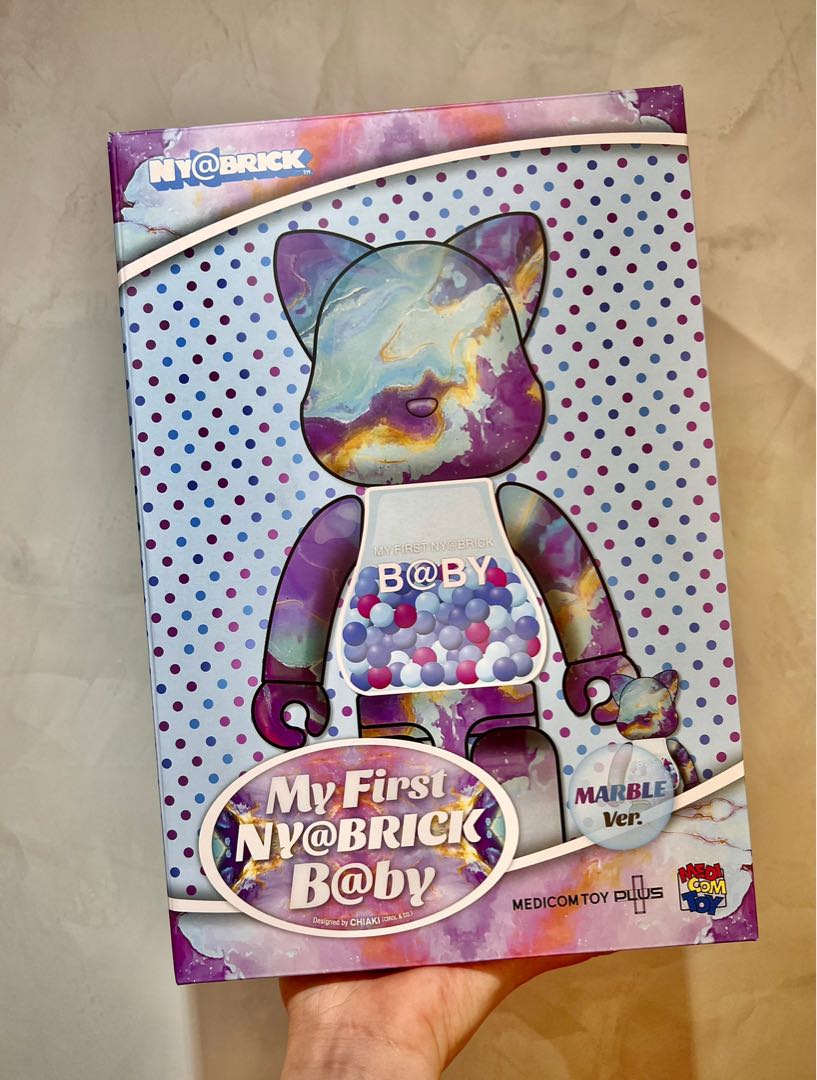 MEDICOM BEARBRICK MY FIRST BABY NY@BRICK B@BY MARBLE Ver. 100％ & 400 ...