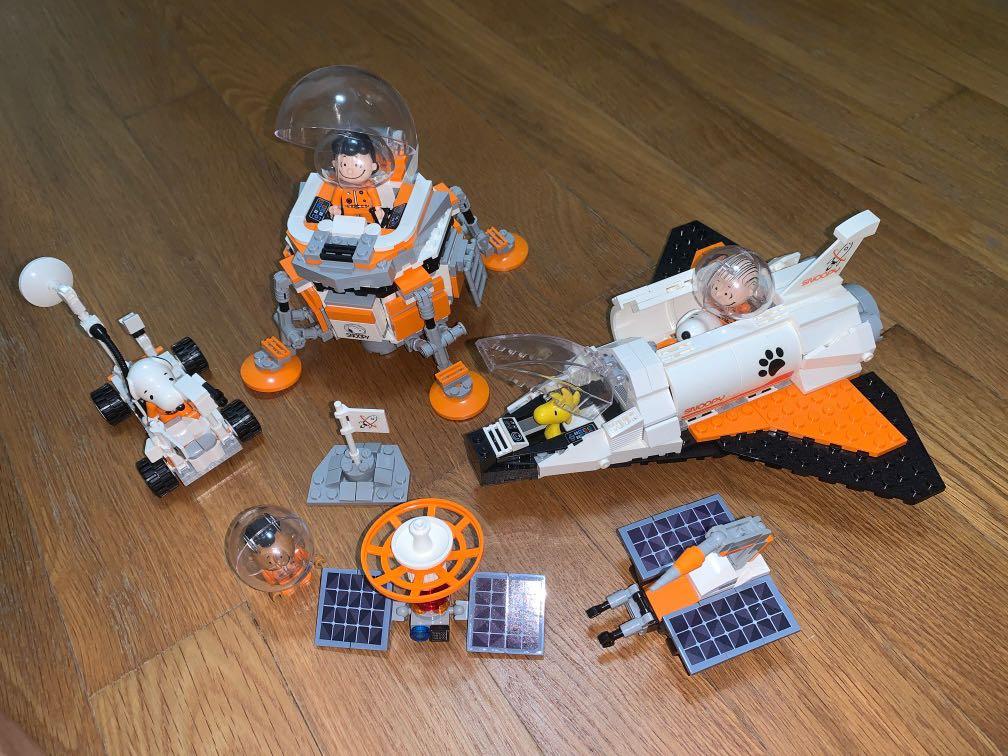 snoopy lego (airplane, spaceship, rover), Hobbies & Toys, Toys & Games ...
