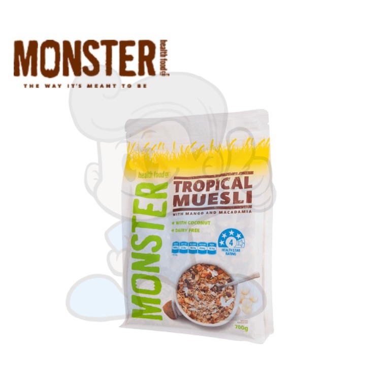 Monster Tropical Muesli Mango & Macadamia 700g, Food & Drinks, Packaged ...