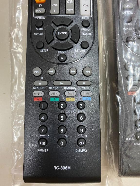 ONKYO RC 896M AV劇院環繞擴大機遙控器 TX-SR444專用, 耳機及錄音音訊設備, Soundbar、揚聲器、藍牙喇叭、耳擴在旋轉拍賣