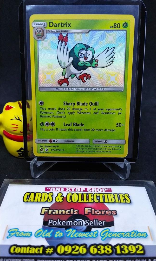 Pokemon Card - DARTRIX # SV3 - HOLO (SUN & MOON: HIDDEN FATES) YEAR ...