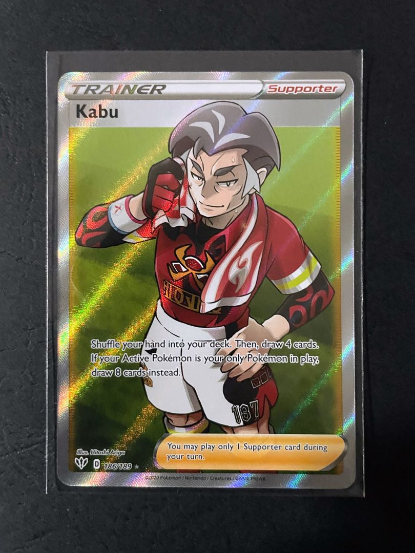 Pokemon Kabu Darkness Ablaze 186/189 Full Art Ultra Rare, Hobbies ...