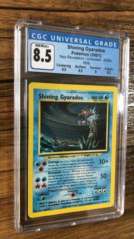 Pokemon Shining Gyarados Holo Neo Revelation 2001 CGC 8.5, Hobbies & Toys, Toys & Games on Carousell