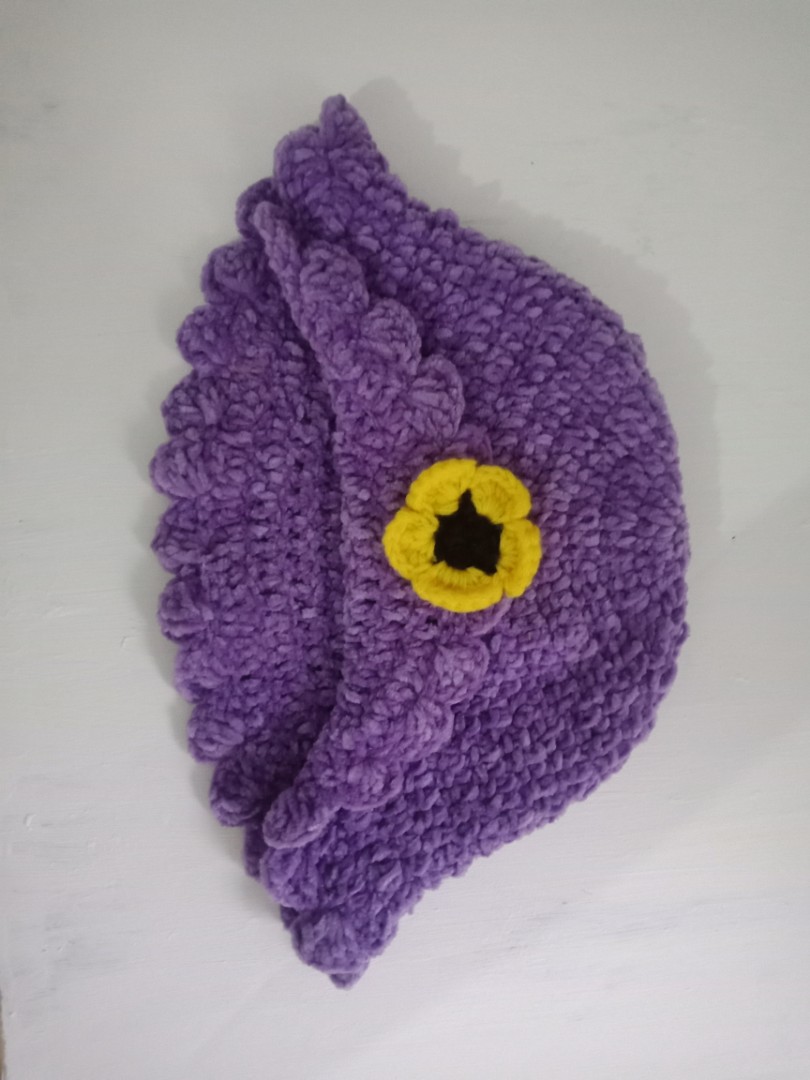 Purple Bonnet, Women's Fashion, Watches & Accessories, Hats & Beanies ...