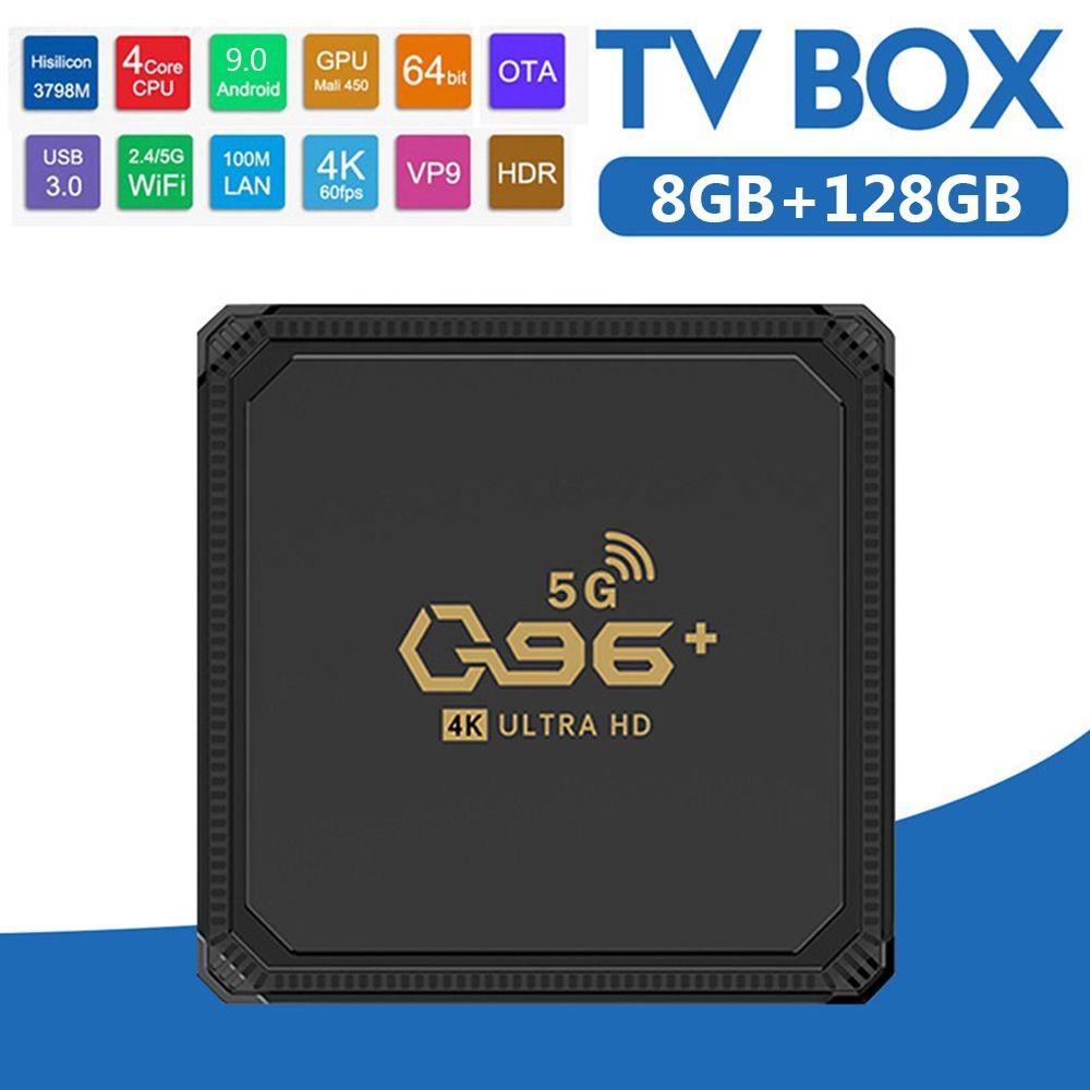 Q96+ Android 11 8gb Ram 128gb ROM HDR 2.4G/5G Wifi Android TV Box 2022 ...