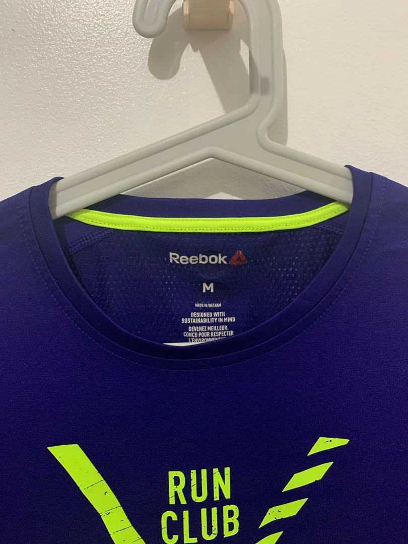 Reebok run club dri fit shirt, Men's Fashion, Tops & Sets, Tshirts ...