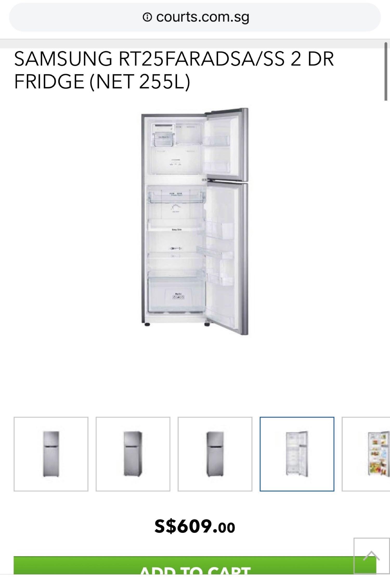 Samsung 2 door fridge, TV & Home Appliances, Kitchen Appliances ...