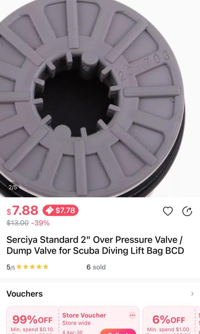 Scuba BCD Air Dump Valve - Repair kit (3 unit set), Sports Equipment ...