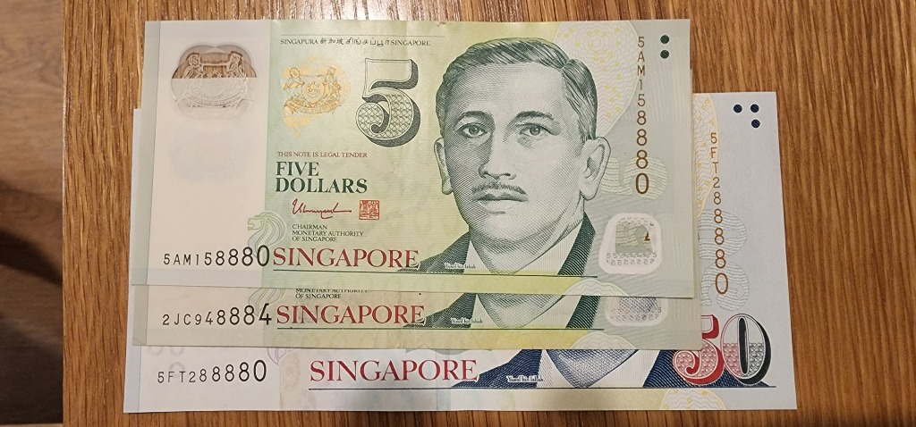 SGD Notes with nice numbers, Hobbies & Toys, Memorabilia & Collectibles ...