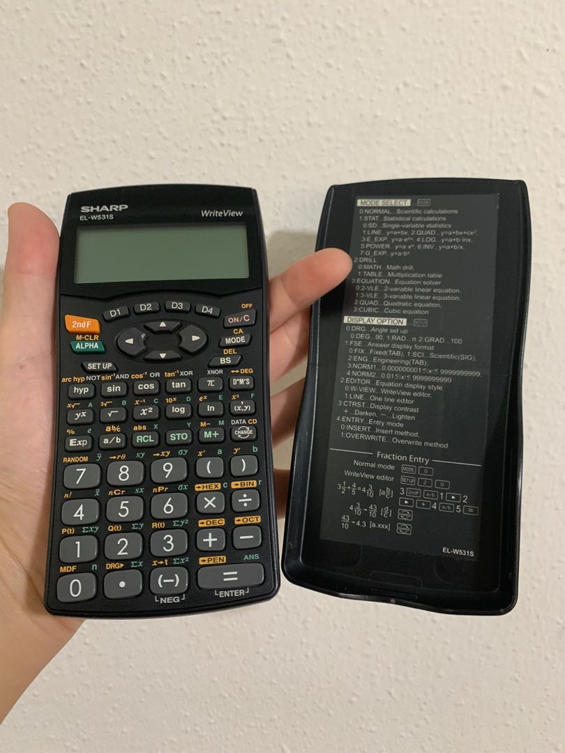 Sharp EL-W531S Scientific Calculator, Computers & Tech, Office ...