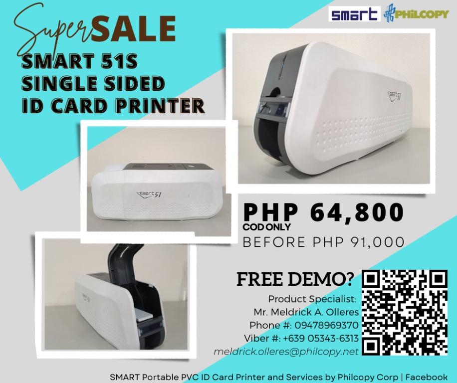 SMART 51S SINGLE SIDED ID CARD PRINTER, Computers & Tech, Printers ...