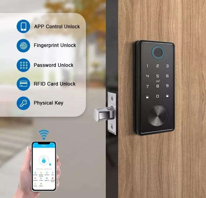 Deadbolt Smart Digital lock wooden door (Dead bolt), Furniture & Home ...