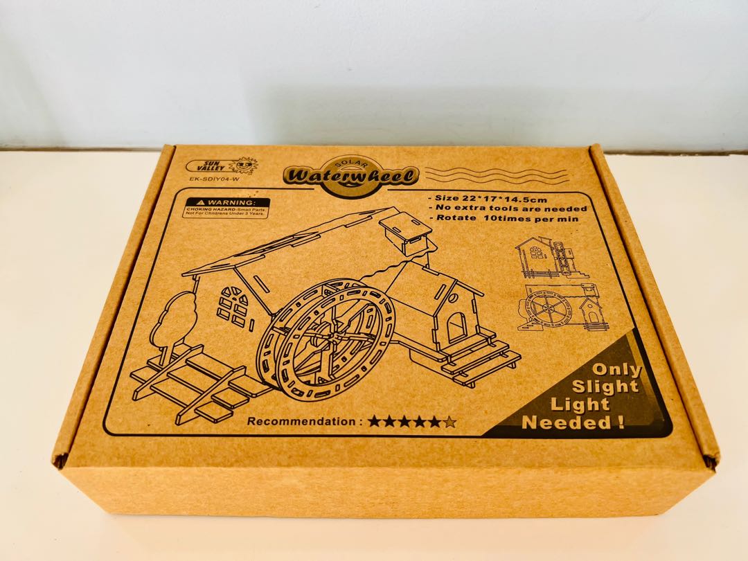 Solar Water Wheel DIY Toy, Hobbies & Toys, Toys & Games on Carousell