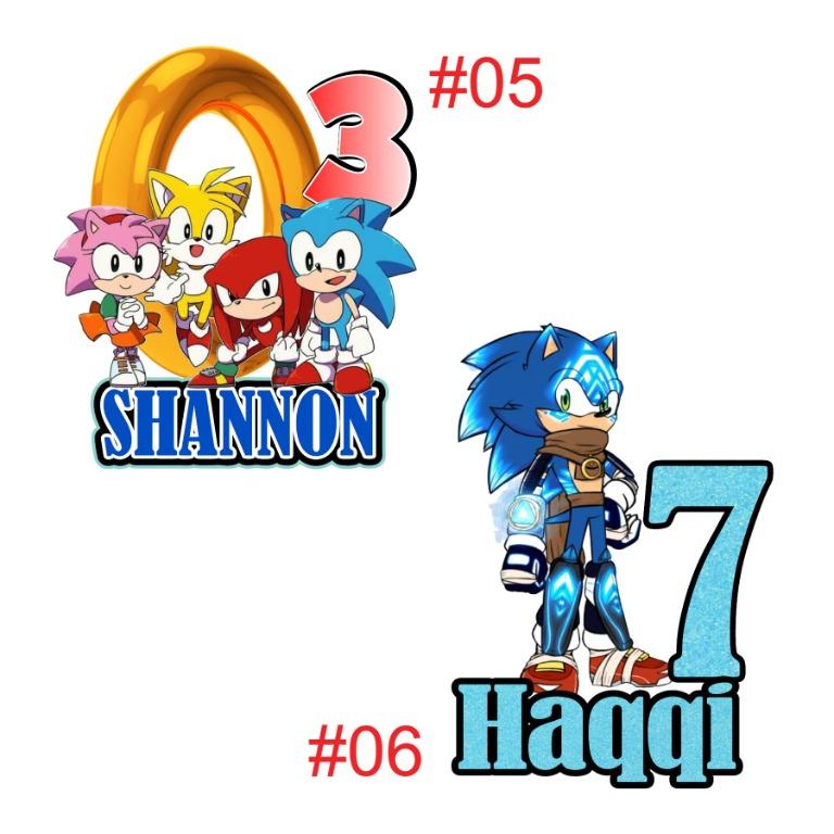 Sonic Cake Topper, Cupcake Toppers, Birthday Banner, Birthday Invite ...