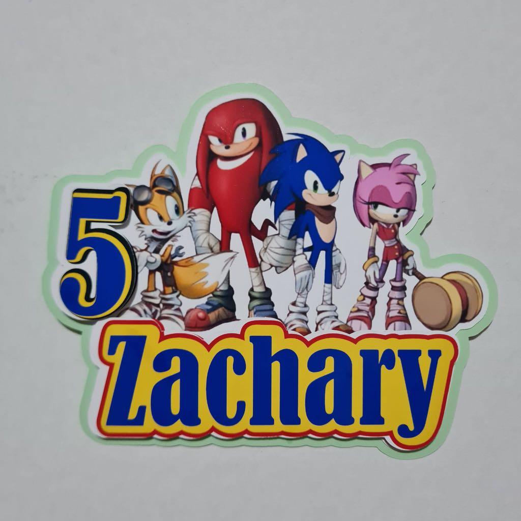 Sonic Cake Topper, Cupcake Toppers, Birthday Banner, Birthday Invite ...