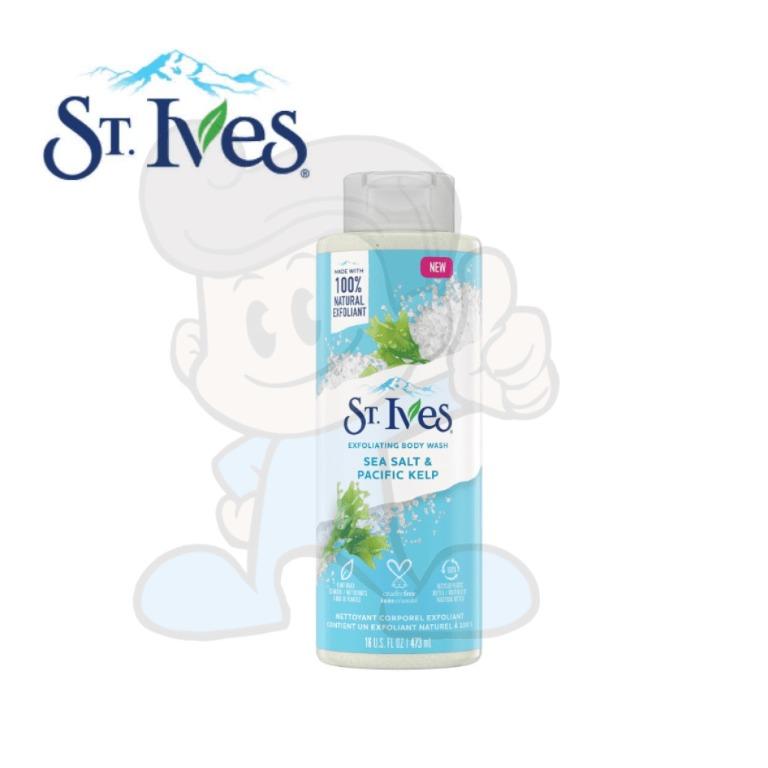 St. Ives Sea Salt & Pacific Kelp Exfoliating Body Wash 16 fl. oz ...