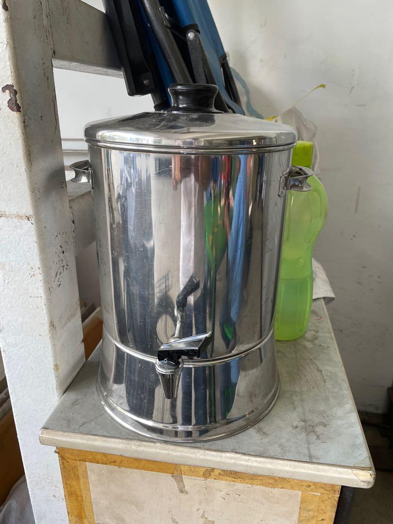 Stainless steel water canister with tap, TV & Home Appliances, Kitchen ...