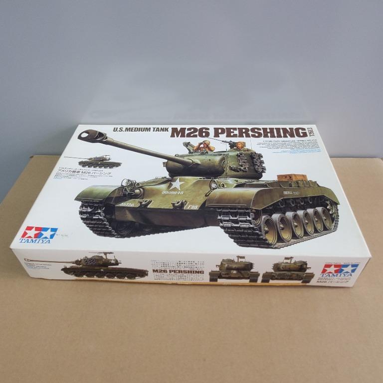 全新絕版Tamiya田宮雙星35254-1/35-美國M26中型坦克 M26 潘興 / U.S. Medium Tank M26 ...