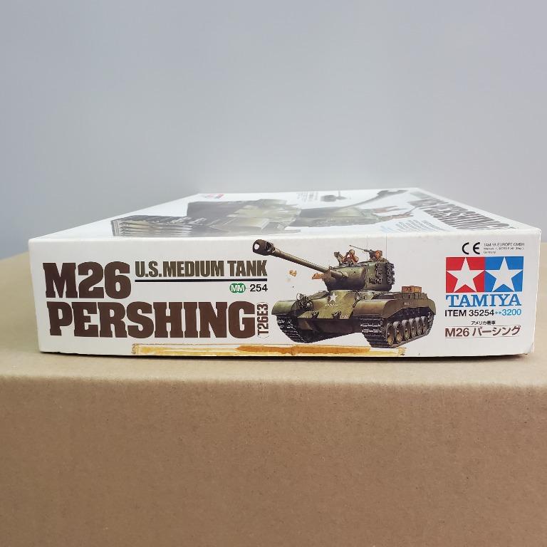 全新絕版Tamiya田宮雙星35254-1/35-美國M26中型坦克 M26 潘興 / U.S. Medium Tank M26 ...