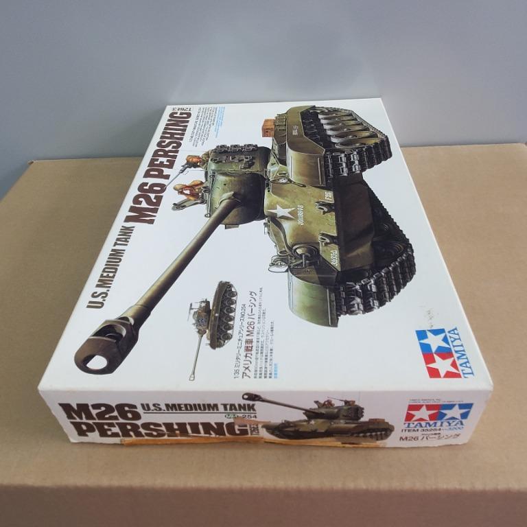 全新絕版Tamiya田宮雙星35254-1/35-美國M26中型坦克 M26 潘興 / U.S. Medium Tank M26 ...
