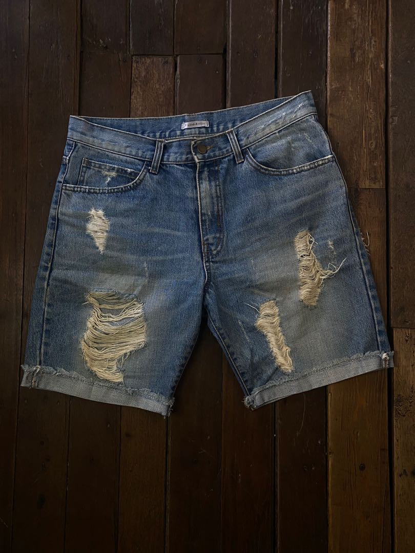 Tattered short, Men's Fashion, Bottoms, Shorts on Carousell