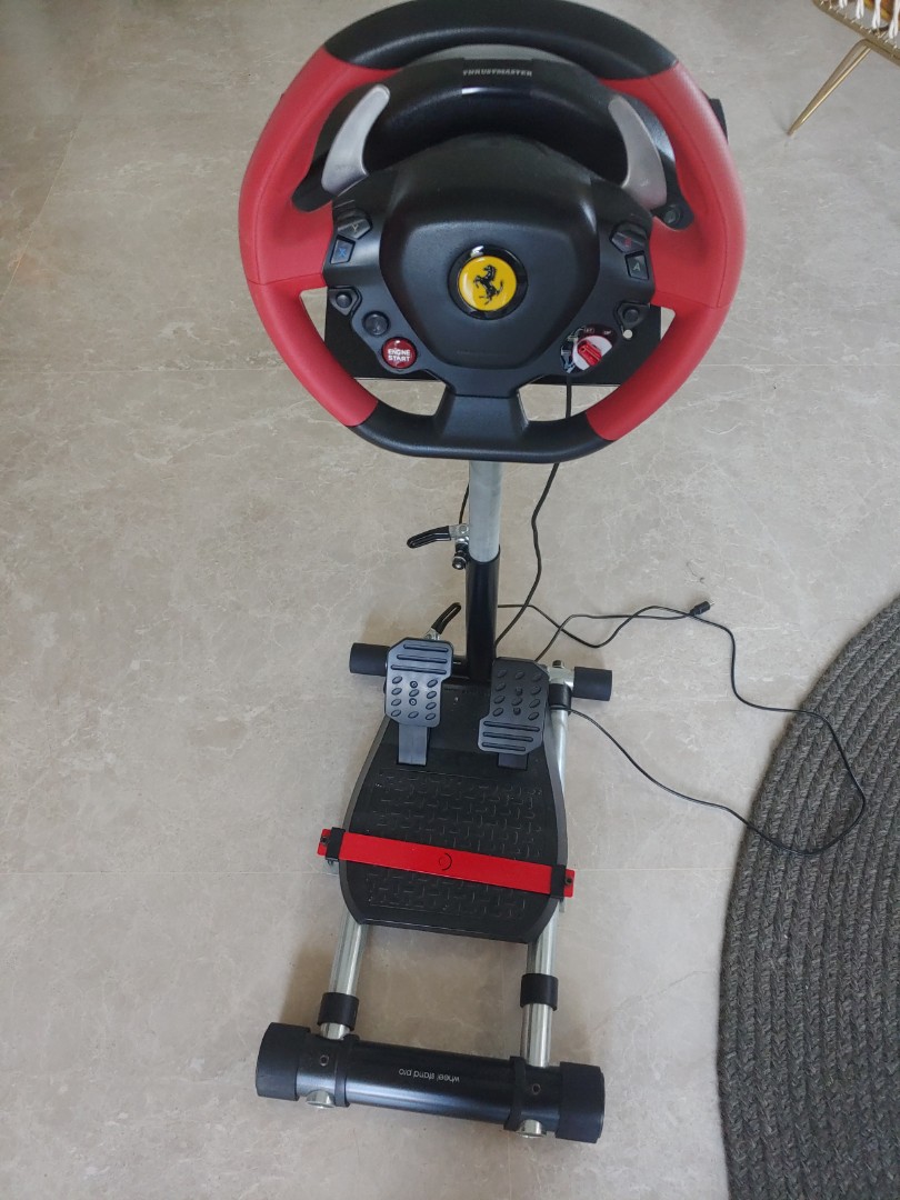Thrustmaster ferrari 458 steering wheel set with wheel stand pro for ...