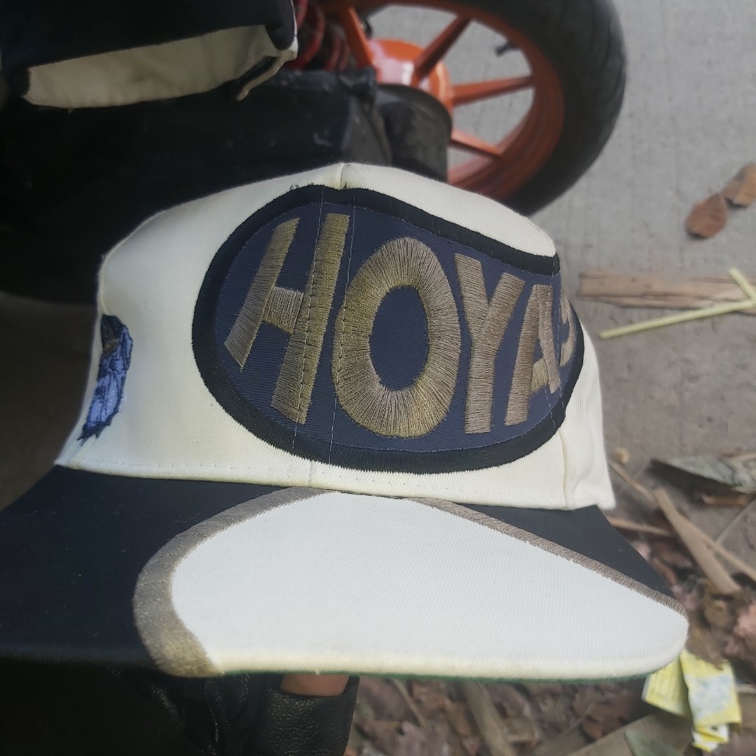 vintage hoyas cap by:drew pearson twill issue change snap common issue ...