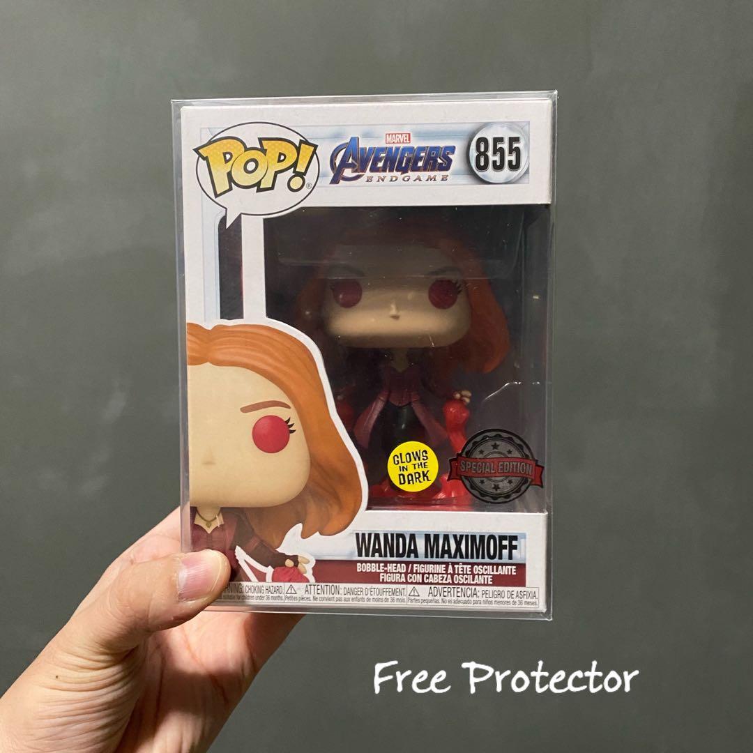Wanda Maximoff 855 Glow Funko Pop, Avengers Endgame, Marvel, Scarlet ...