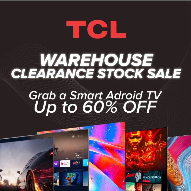 65'' and 75'' Warehouse CLEARANCE Stack Sale Android smart TV TCL, TV & Home Appliances, TV ...