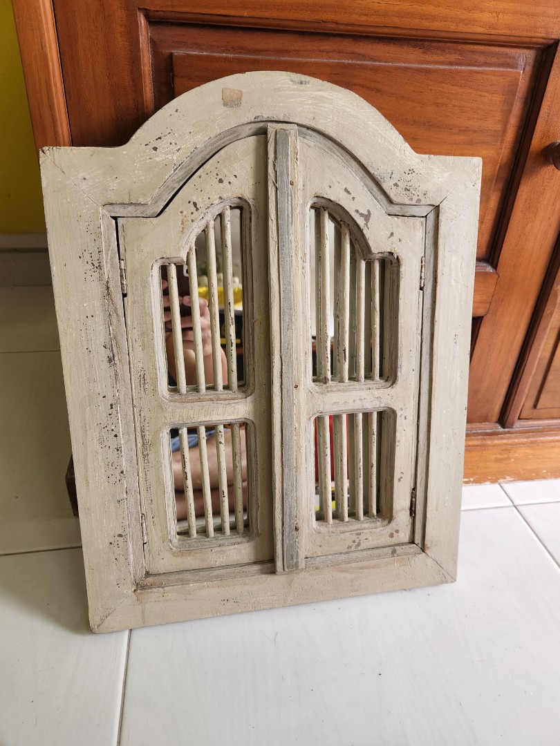 Wooden mirror with cover, Furniture & Home Living, Home Decor, Mirrors ...