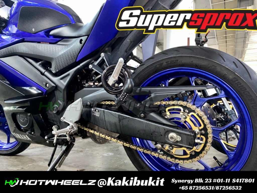 YAMAHA R6 - SUPERSPROX WITH DID CHAIN SET, Motorcycles, Motorcycle ...