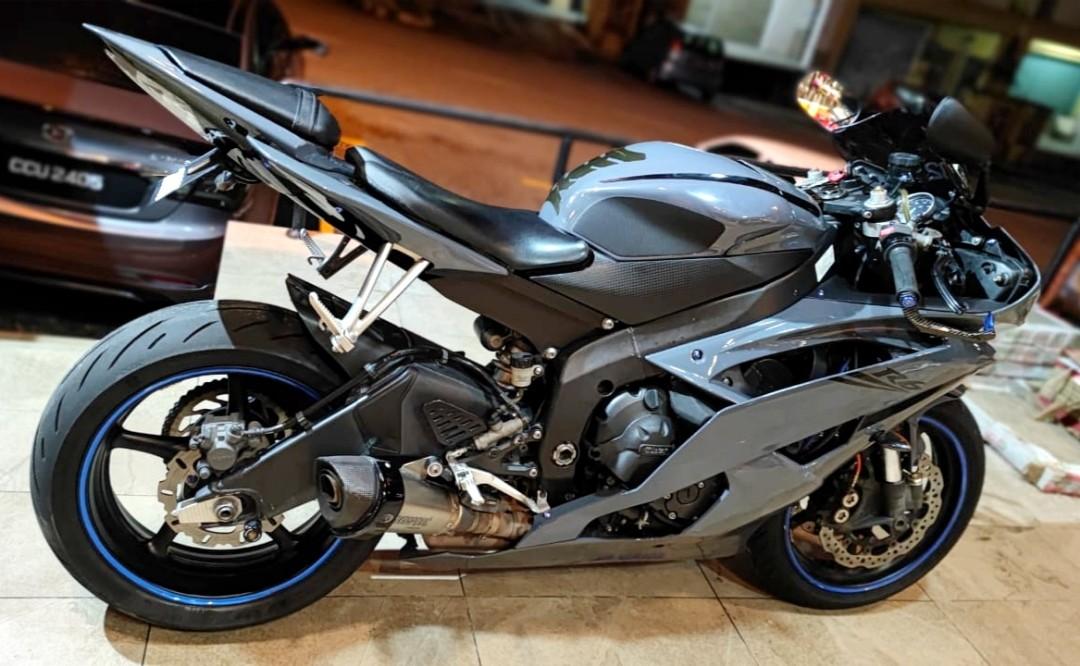 Yamaha YZF R6 Nardo Grey 2013 Cantik 24k km, Motorbikes on Carousell