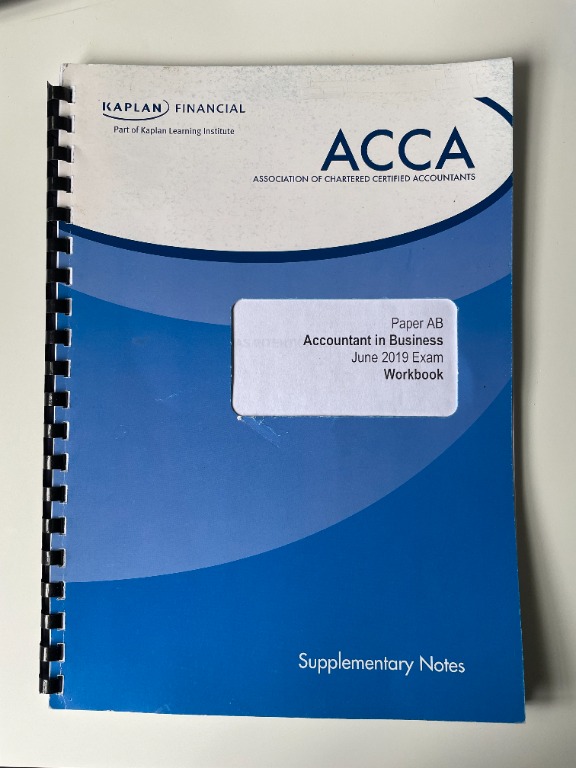 ACCA Accountant in Business (AB) Workbook, Hobbies & Toys, Books ...