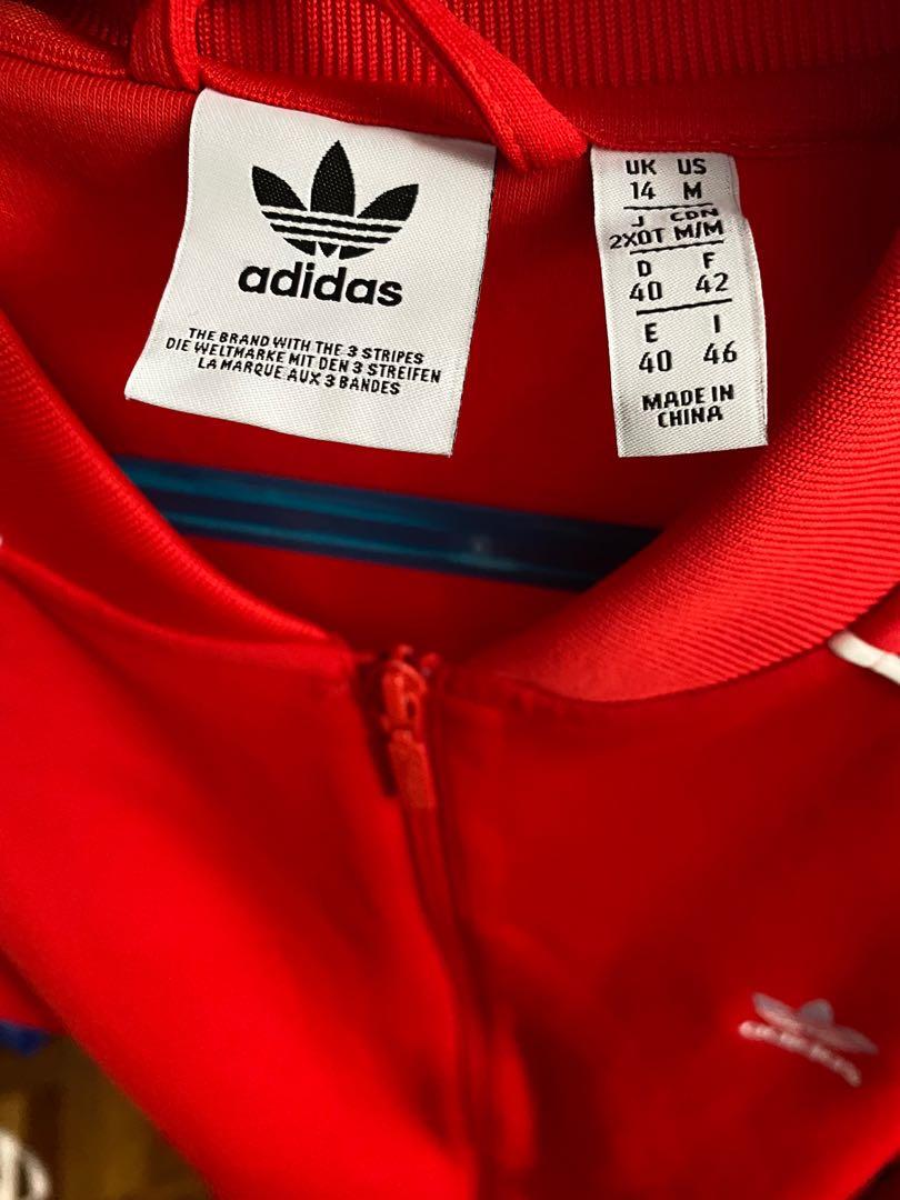 Adidas red jacket, Men's Fashion, Coats, Jackets and Outerwear on Carousell