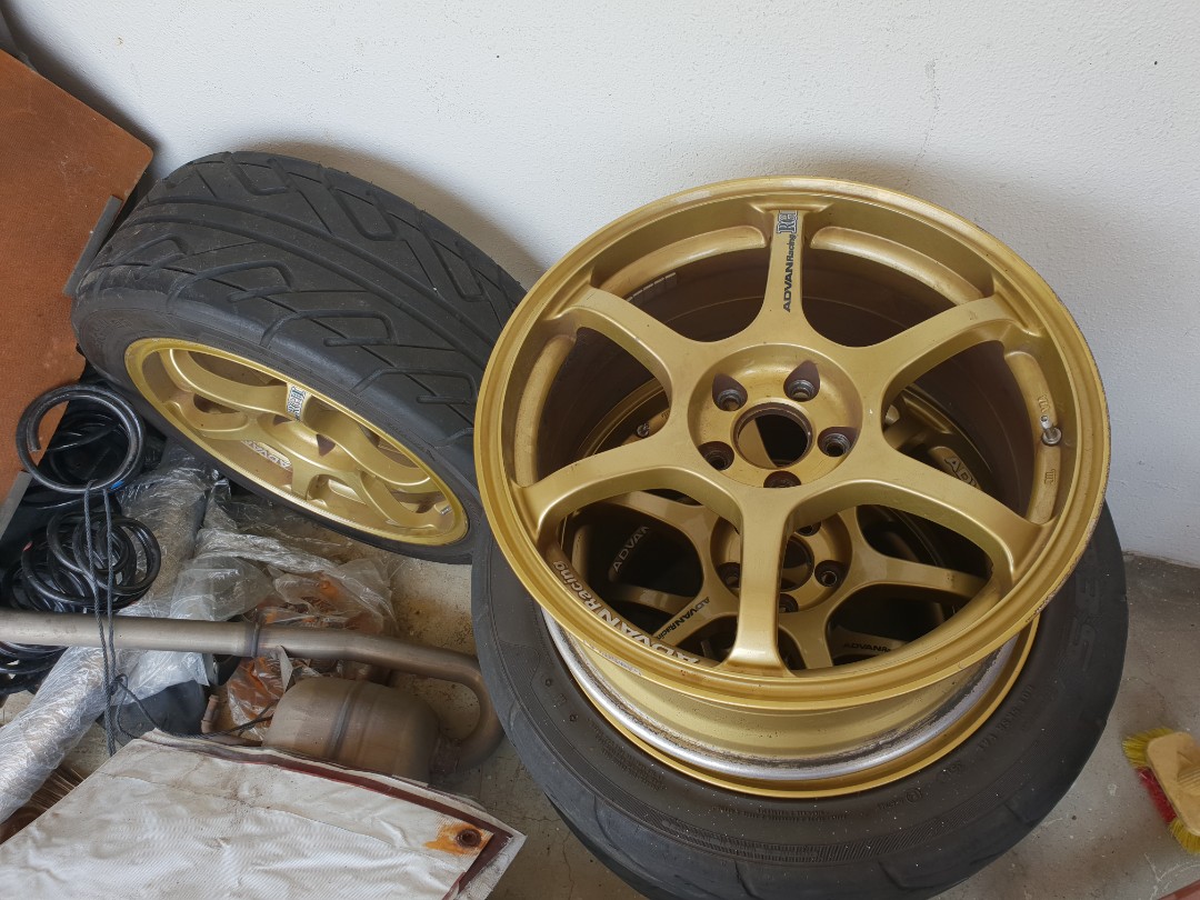 Advan RG2 17", Car Accessories, Tyres & Rims on Carousell