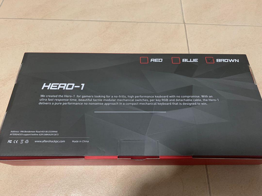 Aftershock mechanical keyboard hero-1, Computers & Tech, Parts ...