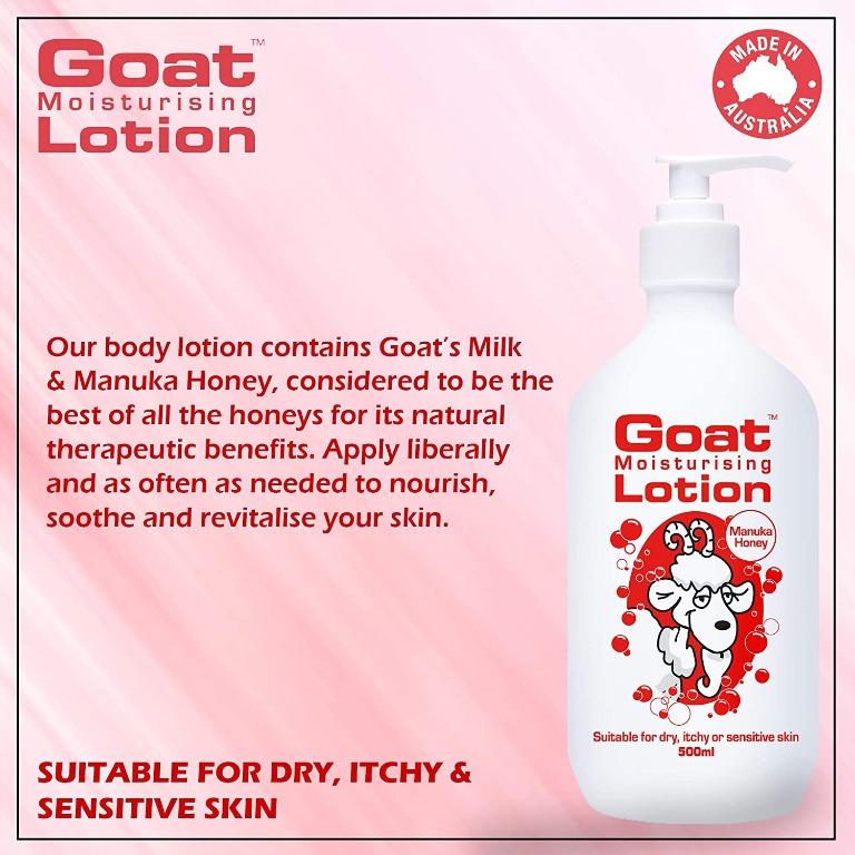 Authentic Goat Lotion with Manuka Honey 500ml, Beauty & Personal Care ...