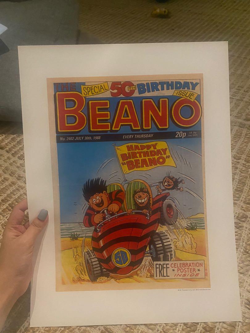 Beano (original) A3 poster, Furniture & Home Living, Home Decor, Frames ...
