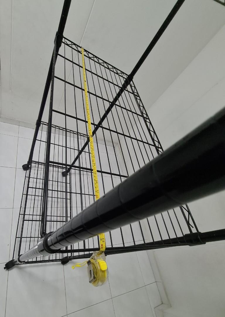 Black Meter Storage Rack, Furniture & Home Living, Furniture, Shelves ...