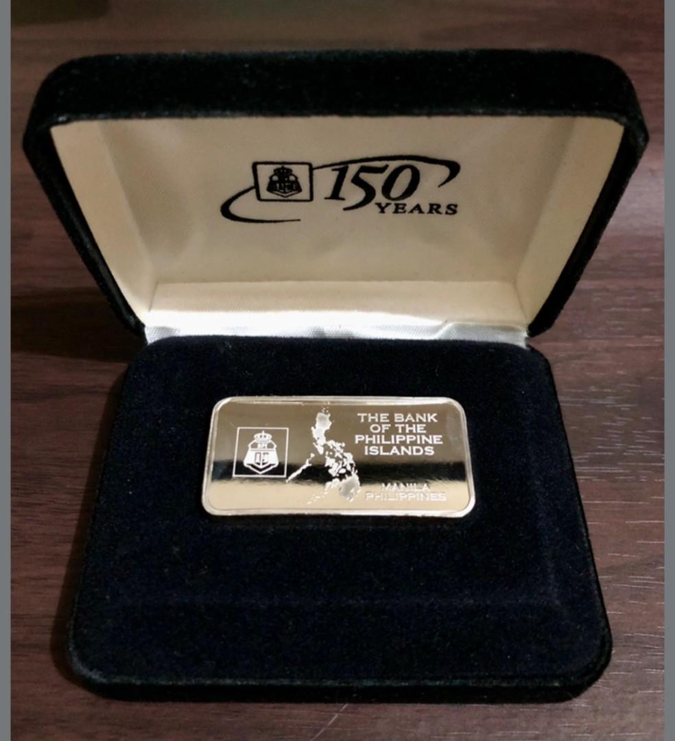 BPI 150th Anniversary Silver Ingot, Hobbies & Toys, Memorabilia ...