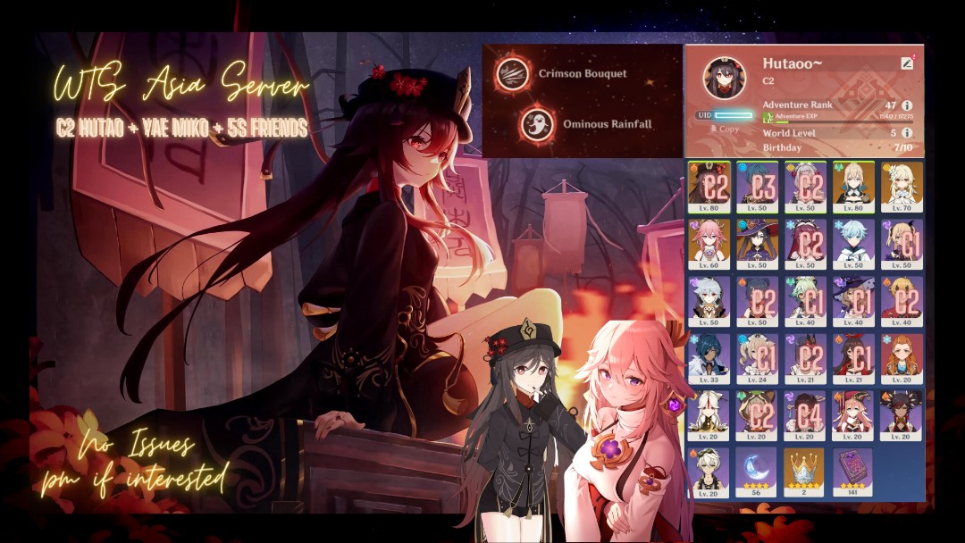 C2 Hutao + Yae Miko + Other 5s Friends, Video Gaming, Video Games ...