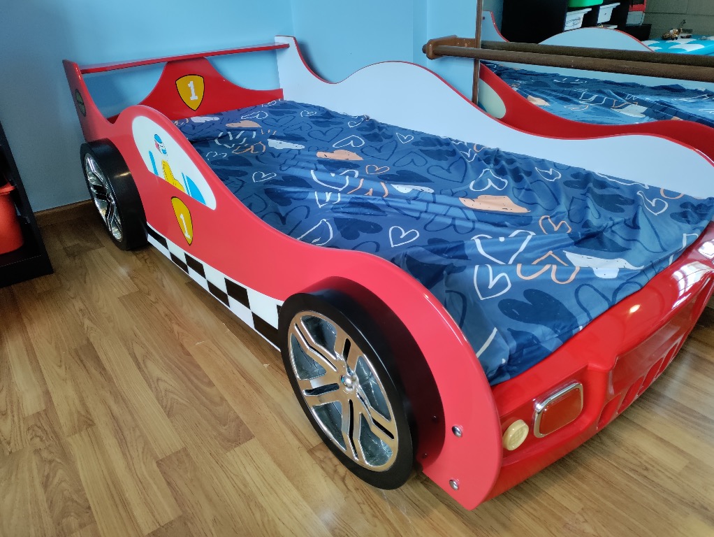 Car bed (Cilek Coupe Carbed (Red) (90X190 Cm) mattress included ...