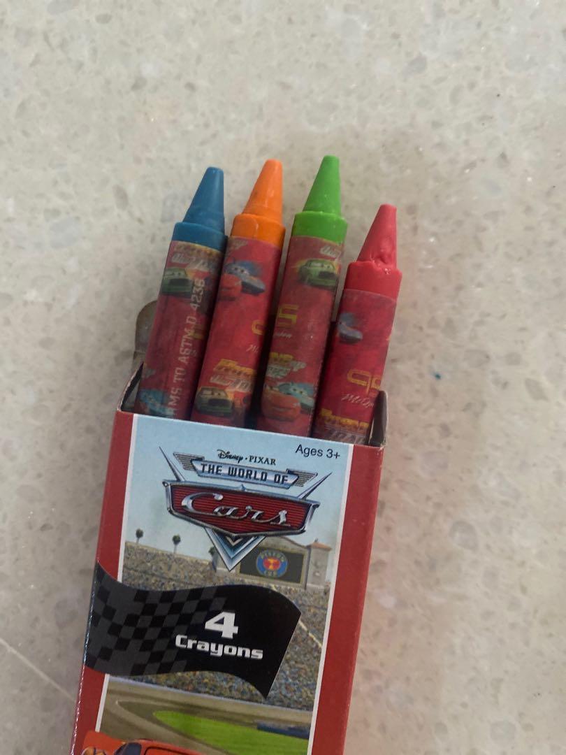 Cars Crayon Party Favor 12 Packs of 4 Count Crayons, Hobbies & Toys ...
